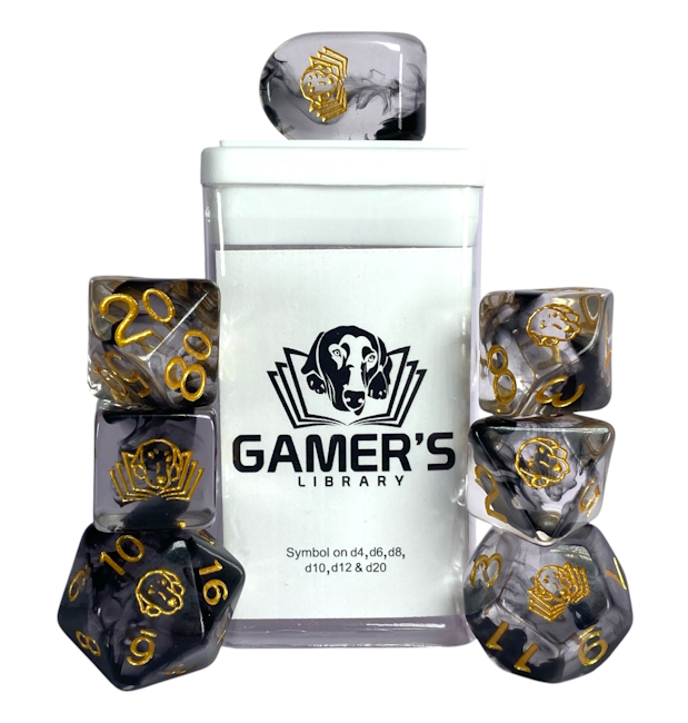 Role 4 Initiative – Beautiful game dice customized with your logo or text.