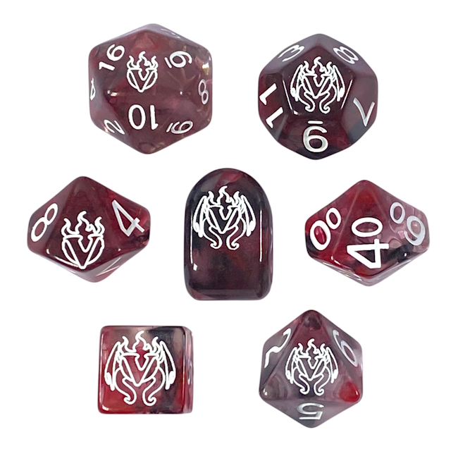 Role 4 Initiative – Beautiful game dice customized with your logo or text.