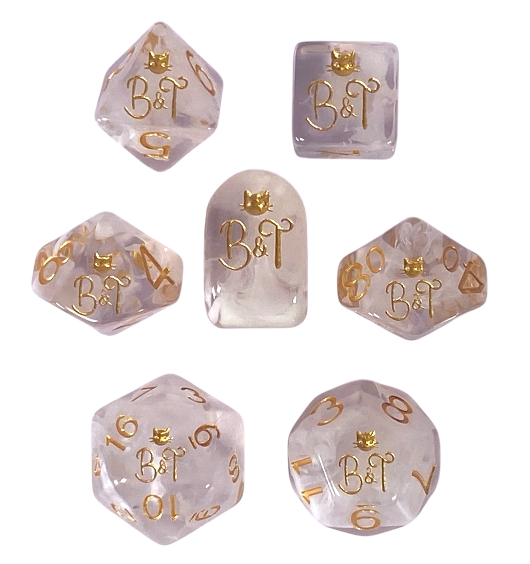 Role 4 Initiative – Beautiful game dice customized with your logo or text.